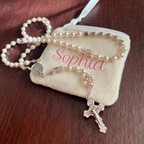 Baby Girl Baptism, First Holy Communion, Flower Girl Gift - White ...