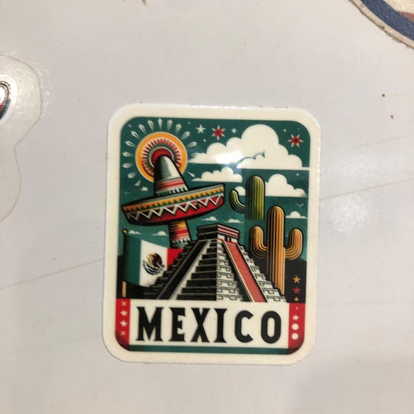 Mexico Mexico Travel Mexico Sticker Waterproof Sticker Travel Sticker ...