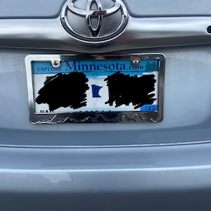 Surfing Raised License Plate Frame - Etsy