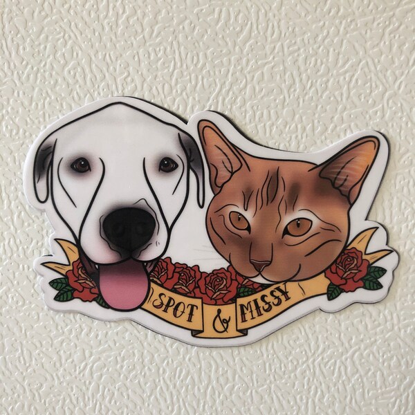 Personalized Dog Vinyl Stickers, Waterproof and Weatherproof Stickers ...