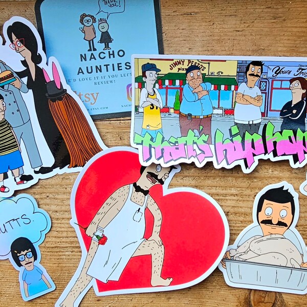 Bob Loves Turkey Sticker Bob's Burgers Fan Art High-quality Matte ...