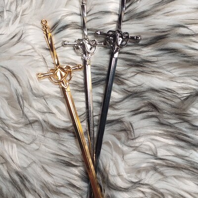Warrior Sword Hair Stick, Sword Hair Pin, Gothic Hair Stick, Witchy ...
