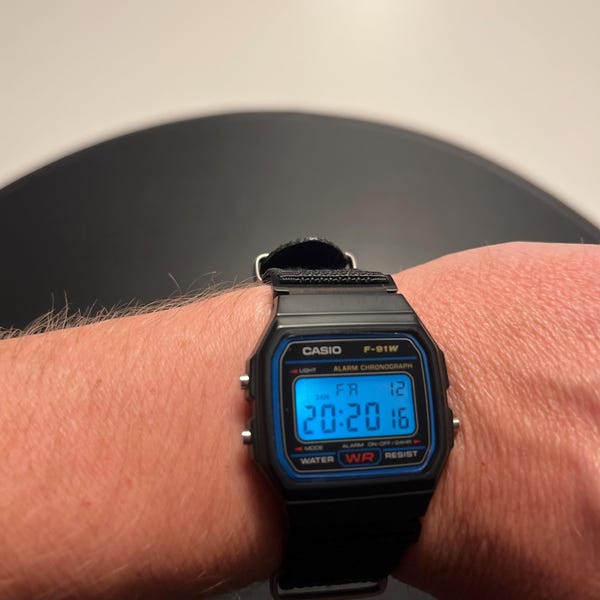 Casio A158W Modified With Rainbow Digits on Mirrored Lcd (v2.0) - Etsy