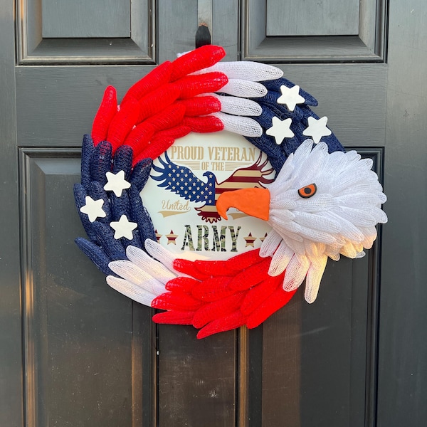Patriotic Eagle Wreath Tutorial - Etsy