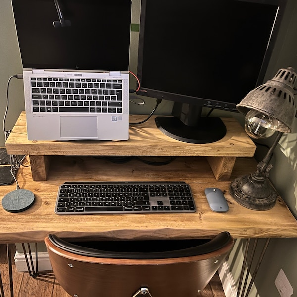 Monitor Stand | Desk Organiser | Monitor Riser | Desk Shelf | Laptop ...