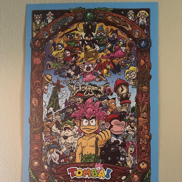 Tomba! (1997) Video Game Poster - Etsy