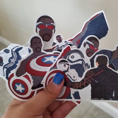 Captain America Sticker Pack - Etsy