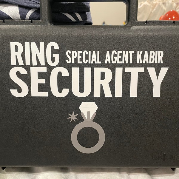 Ring Security Case, Ring Bearer Briefcase for Wedding, Ring Security ...