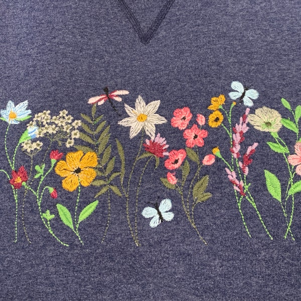 Summer Flowers Embroidery Design, 3 Sizes, Instant Download - Etsy