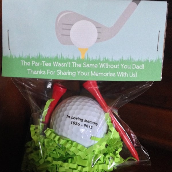 Personalized Golf Treat Bag Topper - DIY Printable Digital File - Etsy