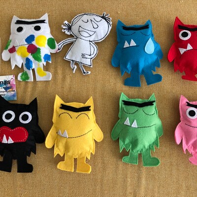 The Colour Monster pocket Version Choose Your Monster - Etsy