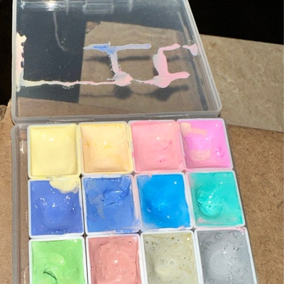 Mini Acrylic Paint Case Painting Palette With Magnetic Lid Watercolour ...