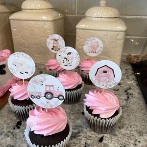 Farm Centerpieces, Farm Party Table Decor, Farm Birthday Cake Topper ...