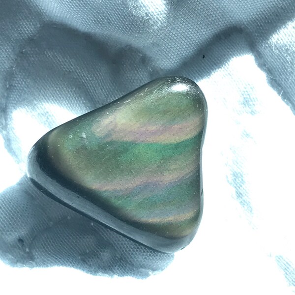 Rainbow Obsidian Tumbled Stones - Multiple Sizes Available - Tumbled Rainbow Obsidian Crystal ...