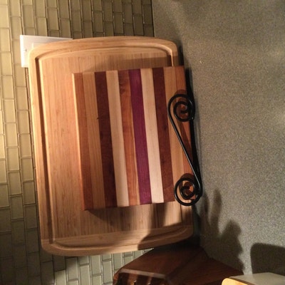 8x8.5 Inch Handmade in USA. Butcher Block Trivet Bread Board Cutting ...