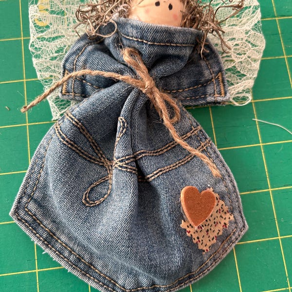 Denim Pocket Angel - Etsy