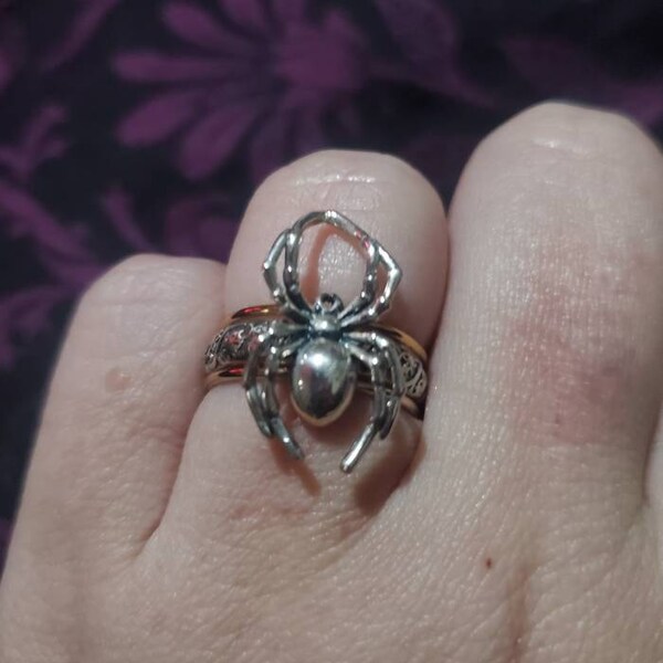Silver Spider Ring, Gold Stacking Rings, Spider Ring Sterling Silver ...