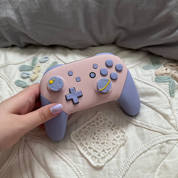 Custom Cotton Candy Pastel Purple and Pink Nintendo Switch Pro ...