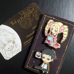 Re:zero Hard Enamel Pin Rem Ram Emilia Subaru Beatrice - Etsy