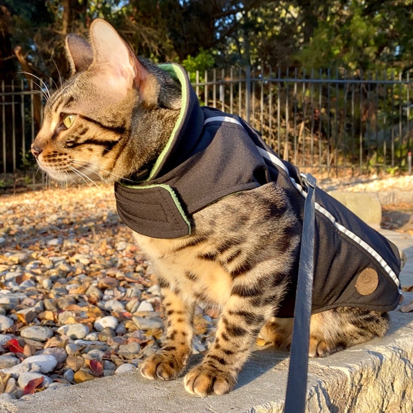 Warm Cat Jacket, Softshell Jacket for Cat, Waterproof and Windproof Cat ...
