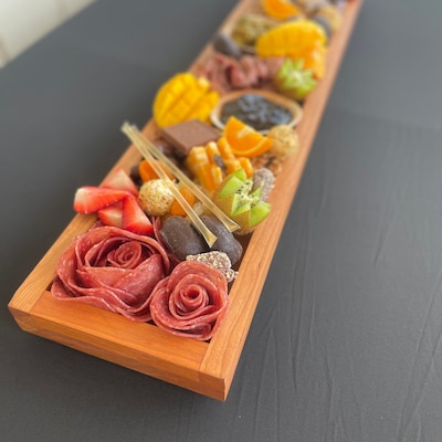 Extra Large Rustic Wooden Charcuterie Board Chic Wooden Grazing Board ...