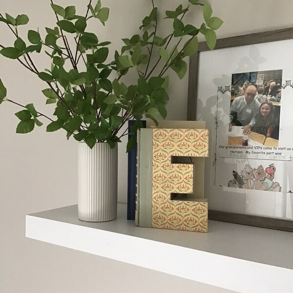 Custom Cut Book Letters: Vintage Monogram Decor (7.5 X 5.5 Inches) - Etsy