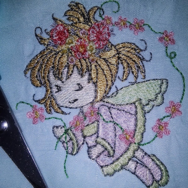 Fairy Embroidery Designs - Baby Girl Embroidery Design Machine ...