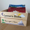 Personalised Wooden Story Book Box for Kids BOY GIRL Childrens Crate ...
