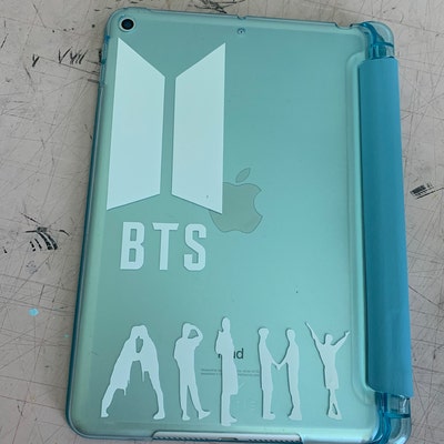 BTS Set of 2 4 BTS White Vinyl Decal Sticker for Car - Etsy