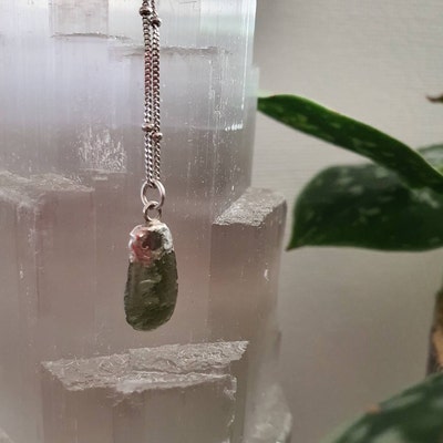 Bottle Terrarium Necklace With Crystals Tiny Wearable Terrarium Crystal ...