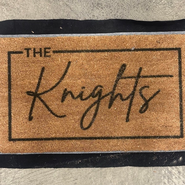 Custom Door Mat, Outdoor, Last Name Doormat, Front Door Decor ...