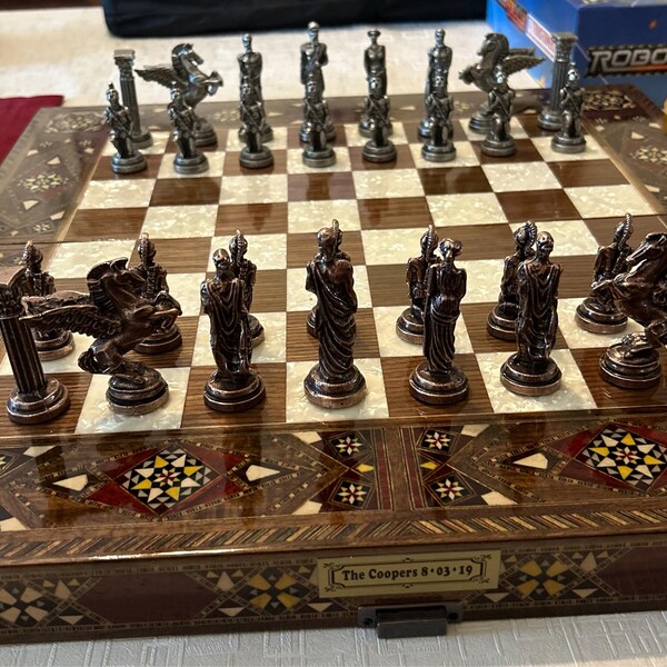 Luxury Handmade Large Chess Set, Personalized Birthday Gift, Chess ...