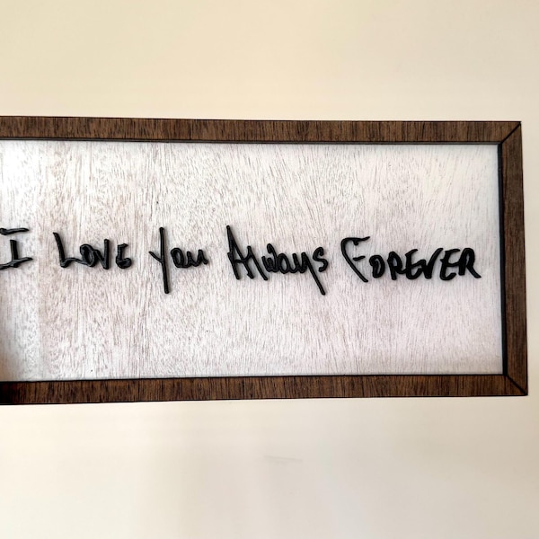 Custom Heart Frame Created by Loved Ones Handwriting or Scribbles ...
