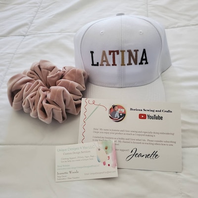 Embroidered Latina Ladies Baseball Cap Latina Hat Latina Gift choose ...