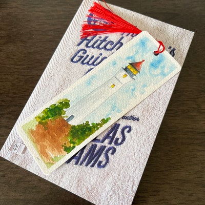 Handmade Original Watercolor Bookmark Violet Swallow, Hand-painted - Etsy