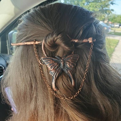 Luna Moth Hair Pin Made to Order - Etsy
