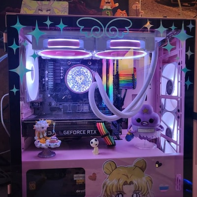 Holographic Simple Sakura Wings Decal Kawaii Anime Holographic Shiny ...