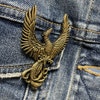 Phoenix Rising Pin Badge - Etsy UK
