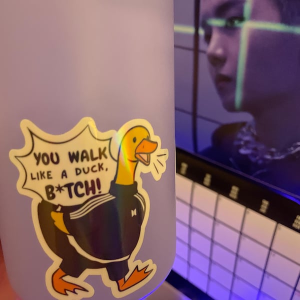 RM Rpwp Sticker, You Walk Like a Duck Btch, Groin Vinyl Stickers ...