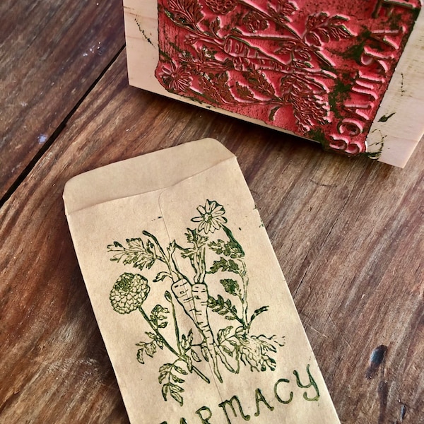 Custom Seed Packet Stamp | Wildflower Seed Stamp | Seed Labeling Stamp ...