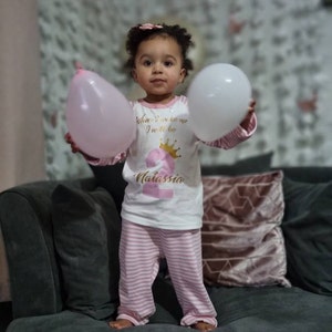 Personalised 1st Birthday Pyjamas Baby Girl Pjs Swan Theme - Etsy