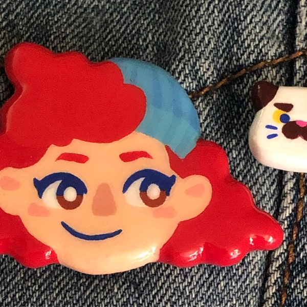 Custom Clay Pin READ DESCRIPTION - Etsy