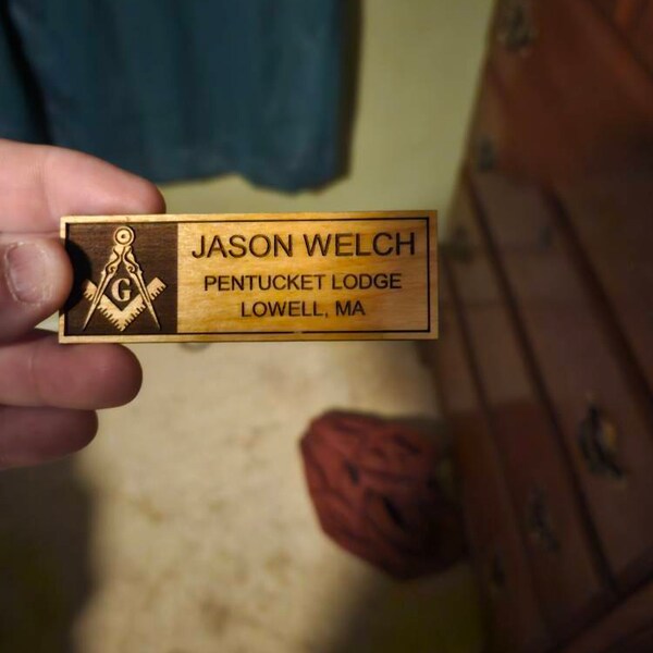 Masonic Past Master Plaque - Custom Wood Engraved - Etsy