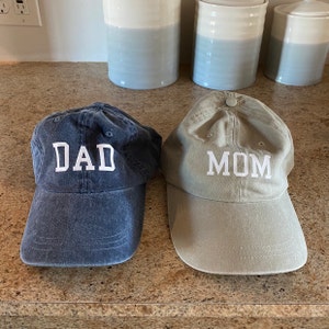 Mom & Dad Unstructured Dad Hat Cap Pigment Dyed Unstructured | Etsy