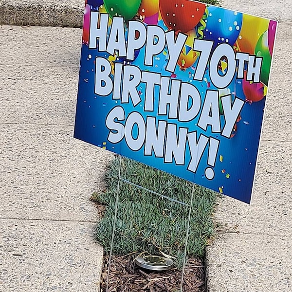 CUSTOM YARD SIGN - Lawn Sign - Outdoor Uv Printed Weatherproof With ...
