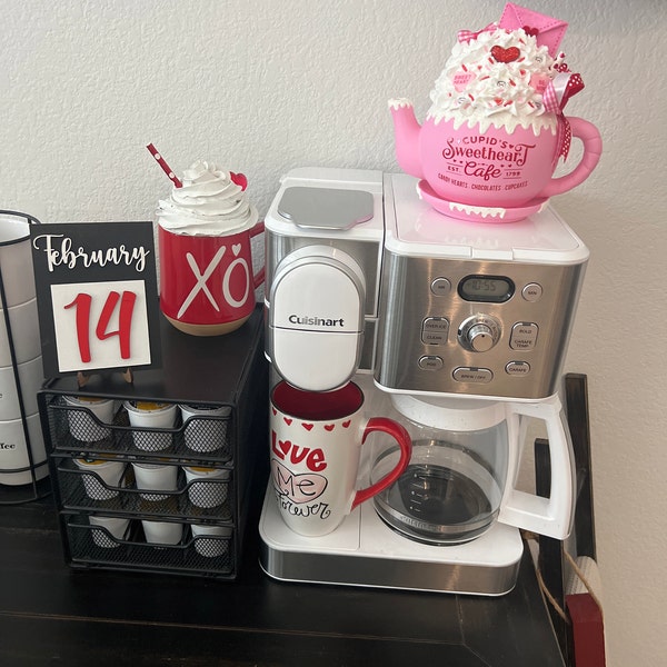 Cupid's Sweetheart Cafe Teapot, Valentines Day, Seasonal Decor, Home ...