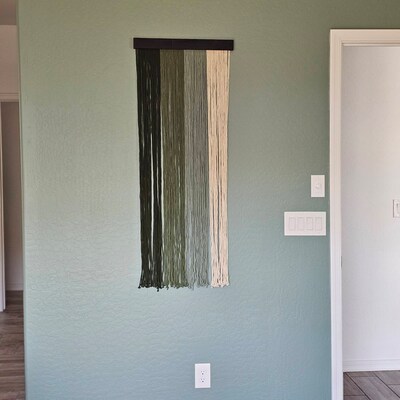 Custom Macrame Heart Feather, Wedding Background, Leaves Wall Art ...