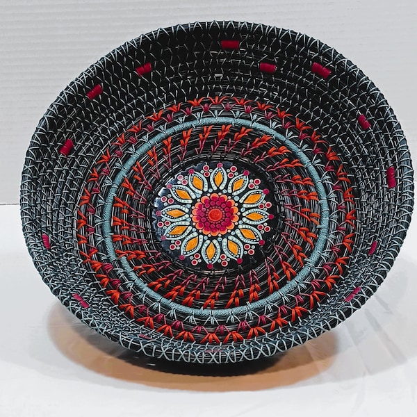 100% Handcrafted Wooden Basket Bases W/ Mandala Designs and Holes for ...