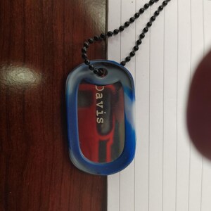 POW MIA Dog Tag Necklace Custom Engraved Military Dog Tag Necklace ...