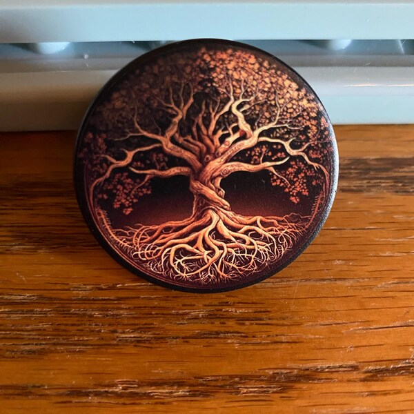 Sticker for Pop Socket Orange Tree Floral Skin Sticker Decal for Popcup ...